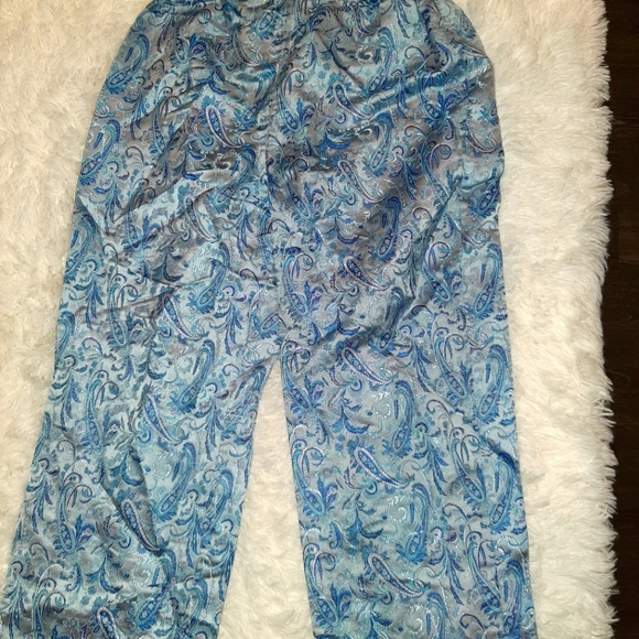 Kenji | Intimates & Sleepwear | 32 Kenji Blue Paisley Pajama Pants ...